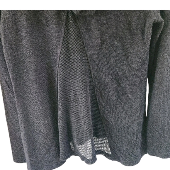 XCVI | Jackets & Coats | Xcvi Deep V Neck Zip Up Hoodie In Black Jacket ...